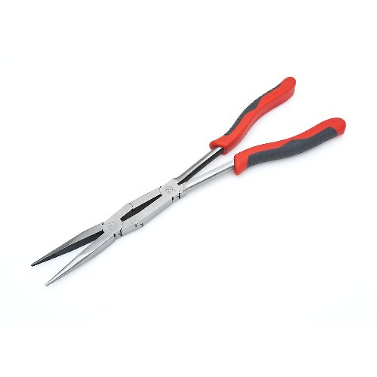 Crescent X2 Straight Long Nose Dual Material Pliers - PSX200C, Red/Black