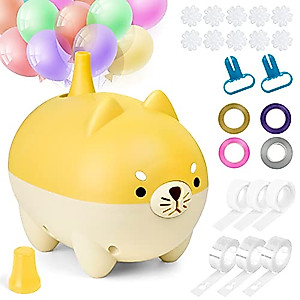 Electric Balloon Pump Air Pump for Balloons with 22pcs Balloon Tying Tools Balloon Blower Inflator for Christmas Birthday Balloon Party Decoration