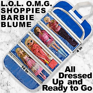 Toys Storage Blue Organizer Compatible Real Littles Mini Brand Peppa EASYVIEW