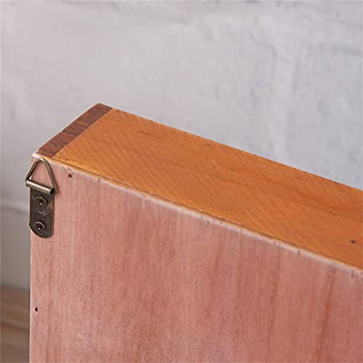 ZSEDP Solid Wooden Retro Drawer Style Creative Small Cabinet Cosmetics Storage Box Display Shelves Wall Hanging