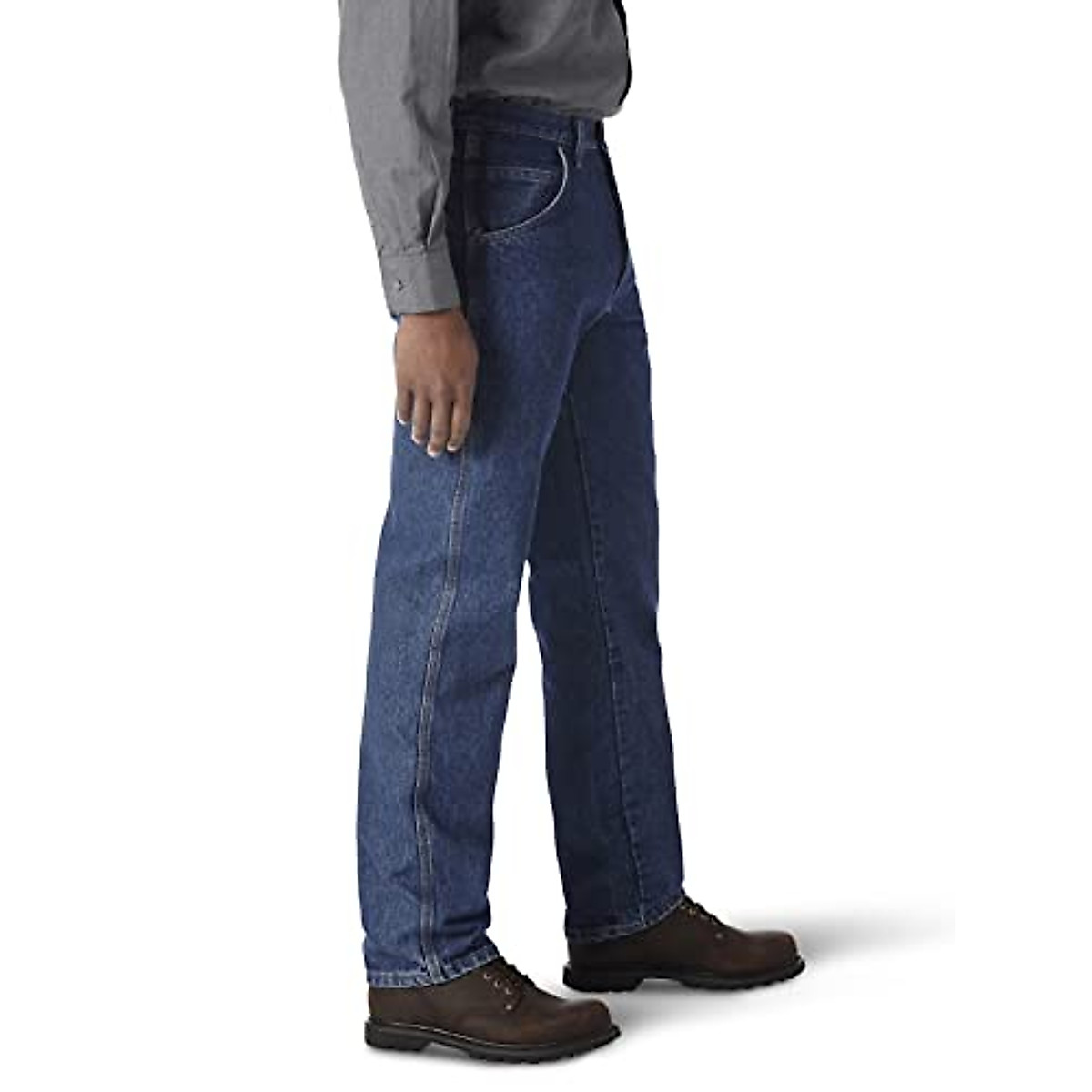 Wrangler Riggs Workwear mens Fr Flame Resistant Relaxed Fit jeans, Medium Fade, 34W x 32L US