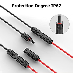 Lumopal Solar Connector to DC 5.5 * 2.1MM Adapter Cable, 1.5M / 5FT with DC 5.5 * 2.5 MM/ 7.9 * 0.9MM to DC 5.5 * 2.1MM Converter Portable Power Station Heavy Duty Wire