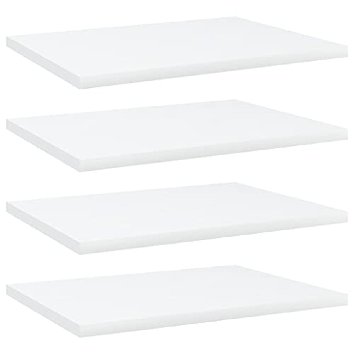 ZQQLVOO Bookshelf Boards 4 pcs,No Hardware for Installation,Floating Shelf Wall Mounted Replacement,Wall Shelf Display Wall Storage Shelf,Partition,Replace Plank,White 15.7"x11.8"x0.6" Chipboard