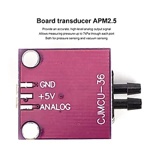 Fafeicy MPXV7002DP Breakout Pressure Sensor Board Transducer APM2.5 Electric Components to Measure Positive and Negative Pressure