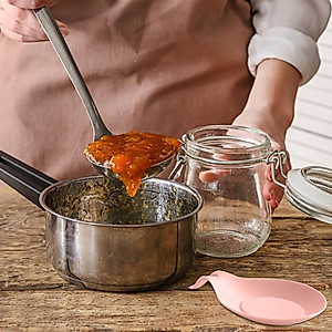 3 Pack Silicone Spoon Rest for Stove Top, Heat Resistant Kitchen Utensil Rest, Sturdy Silicone Spoon Holder for Kitchen Utensils Spatula,Tongs,Ladles(multi)