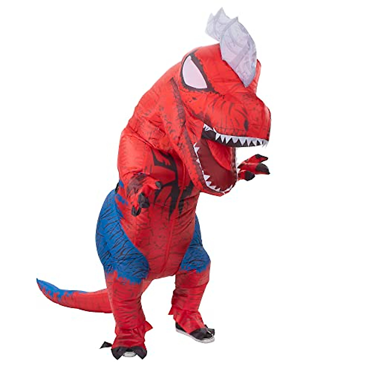 Marvel Spider-Rex Inflatable -Costume - Inflatable -Adult-Costume of Spider-Rex Dinosaur with Gloves