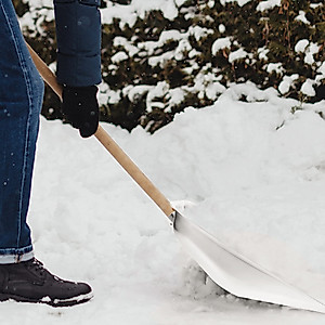 Happyyami Snow Shovel Stainless Steel: Heavy Duty Gardening Shovel Head Metal Snow Shovel Head Replacement Portable Snow Remover for Car Driveway House