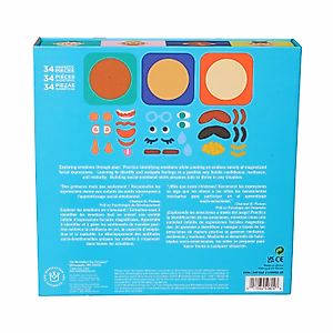 Manhattan Toy Making Faces 34-Piece Bilingual Emotion Toy for Kids 3 Years and Up for English and French Learning