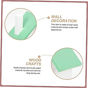 GREENADSCAPE Wall Cabin Wall Shelves American Wall Shelf Shelves for Wall Small Display Shelf Small Shelf Decor Wall Shelf for Bedroom Wall Storage Shelves Floating Nursery Shelves Wooden Green