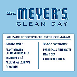 MRS. MEYER'S CLEAN DAY Liquid Dish Soap, Biodegradable Formula, Rain Water, 16 fl. oz