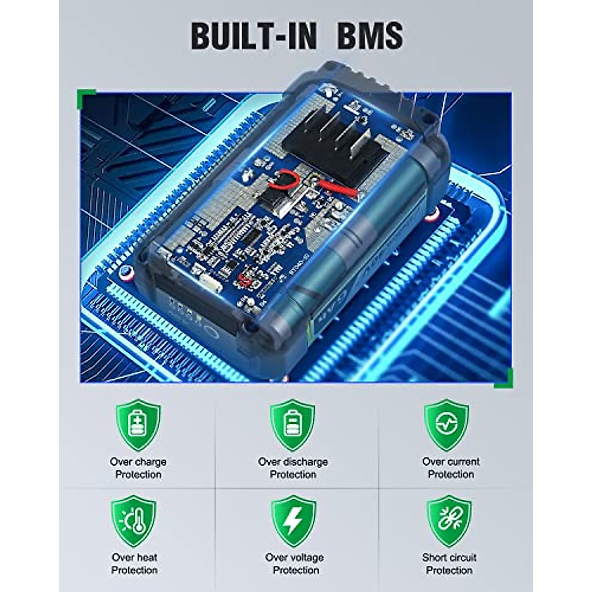 COOMYXIN 6.0Ah 40V Battery Replacement for Ryobi 40V Battery OP4040 OP4026 OP4030 OP4050 OP4060A，Compatible with Ryobi 40-Volt Battery Power Tools