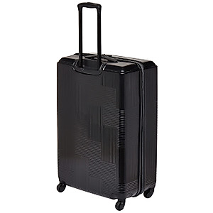 American Tourister Stratum XLT Expandable Hardside Luggage with Spinner Wheels, Jet Black, Checked-Large 28-Inch