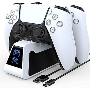 axGear PS5 Controller Charger for Playstation 5 DualSense Fast Charging