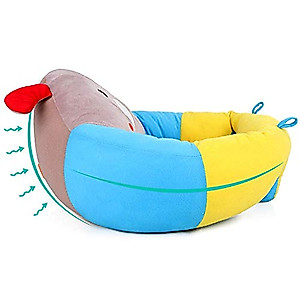 KAKIBLIN Baby Sofa Support Chair, Soft Plush Cartoon Animals Baby Sitting Chair Learning to Sit Cushion Seats for 6-16 Months Infants, Puppy