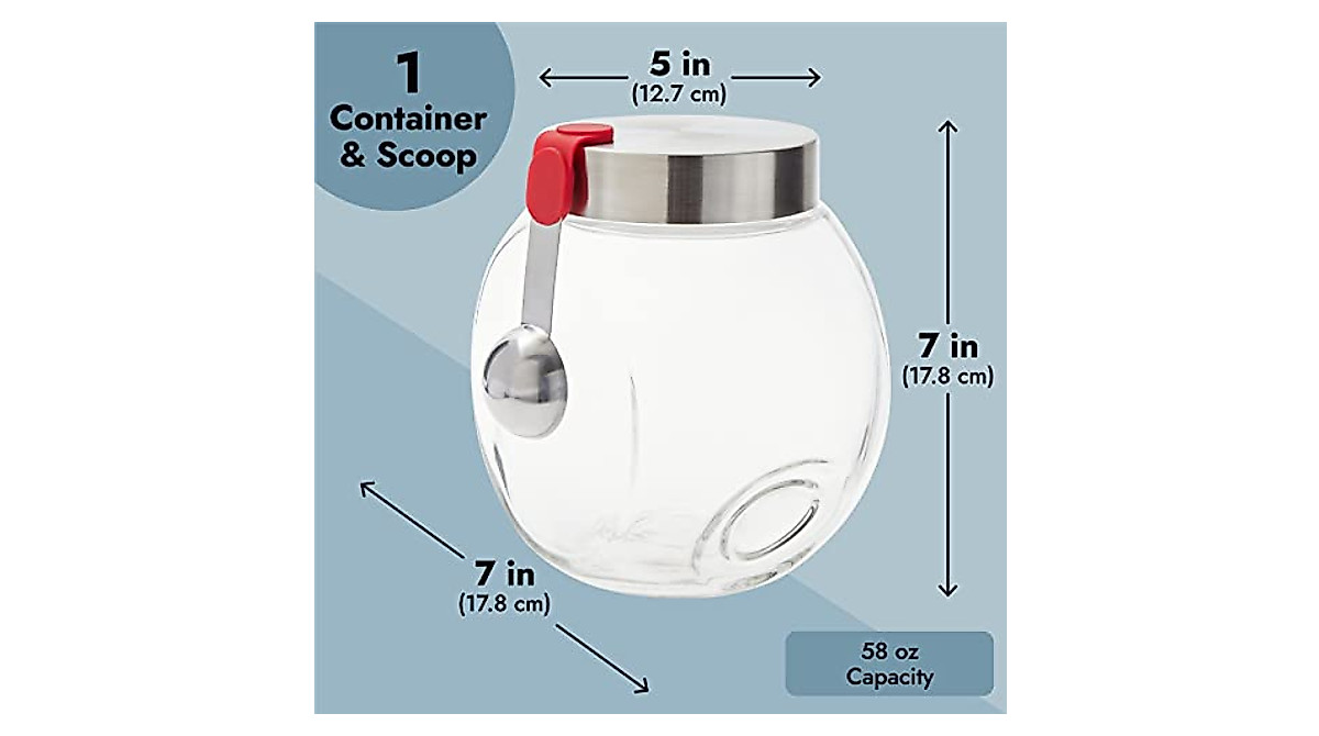 Glass Jar Candy Dispenser - Stylish Food Storage Solution