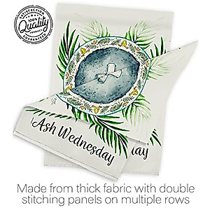 Breeze Decor Holy Ash Wednesday Garden Flag Religious Faith Hope Grace Peace Dove Christian Religion Easter House Decoration Banner Small Yard Gift Double-Sided, Made in USA