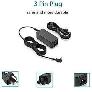 UL Listed AC Charger Fit for Acer Chromebook 11 14 15 N15Q9 A13-045N2A Swift Spin 1 3 5 SF114-32 SF113-31 SF314-42 SF314-51 SF314-52 N17W6 SP314-54N SP314-53N SP513-51 Laptop Adapter Power Supply