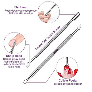 Gel Nail Polish Remover Tools Kit, 20 Toenail & Finger Nail Clips 120 Ml Push Down Pump Dispenser Bottle 200 Nail Remover Pads 200 Lint Free Nail Wipes Cuticle Pusher & Peeler Nail Brush 2 Nail Files