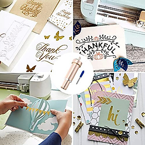 Premium Fine Point Blade for Cricut, Fabric Bonded Blade and Housing, Cutting Blades Replacement for Maker 3/Maker/Explore 3/Explore Air 2/Air/One, Explore Maker - Gold