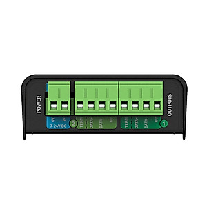 ENTTEC DIN Ethergate POE 71030 2 Universe Ethernet to Dual DMX RDM Converter, Black