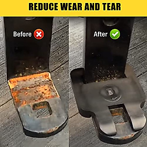 Sway Bar Bracket,E2 Hitch Parts,Weight Distribution Hitch Parts Compatible with E2 Hitch Sway 6k 8k 10k 12k 14k,Sway Control Brackets,Sway Bracket Jacket Eliminate Noise 1pair (2pcs)