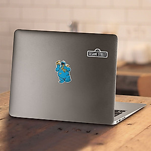 Sesame Street Cookie Monster T Shirt & Stickers (X-Large)