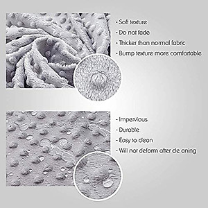 Baby Changing Pad Cover, Super Soft Minky Dot Diaper Changing Table Covers for Baby Girls and Boys, Ultra Comfortable, Safe for Babies, Fit 32"/34'' x 16" Pad (Gray)