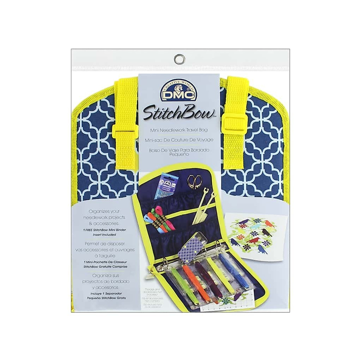 DMC U1636 Stitchbow Mini Needlework Travel Bag, Blue