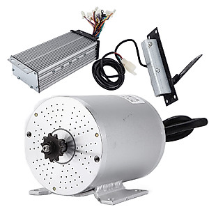 Dilwe Electric Bike Brushless Motor Kit,2000W 48V 34A Brushless Motor Kit High Speed Power for Electric Bike
