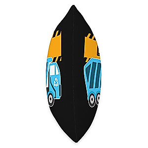 Waste Collector Dump Trash Recycling Lover Lian Trash Kids Collector Ecologist Garbage Truck Throw Pillow, 16x16, Multicolor