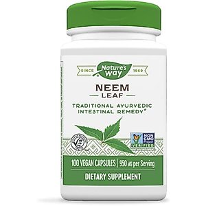 Nature's Way Premium Herbal Neem Leaf, 950 mg per serving, 100 Vcaps