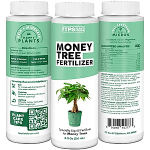 Money Tree Fertilizer for Money Trees and All Pachira Plants, Liquid Plant Food 8 oz (250mL)
