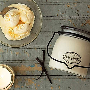 Milkhouse Candle Company, Creamery Glow Collection Scented Soy Candle: Butter Jar Candle, Pure Vanilla, 16-Ounce