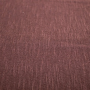 Hacci Slub Sweater Knit Fabric by The Yard (Red Brown)