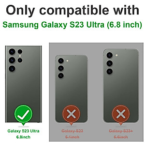 Tnarru Compatible with Samsung Galaxy S23 Ultra Case with Ring Holder [Compatible with Mag-Safe] [360° Rotatable Kickstand] Plating Protective Case for Galaxy S23 Ultra Purple