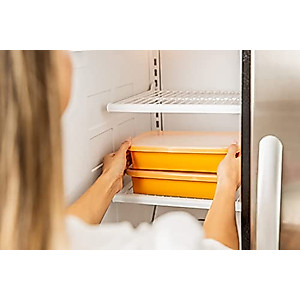 (2 Pack) Large Silicone Freezer Containers For Soup, Pasta Sauce, Leftovers, Broth & More - 6 Cup Reusable BPA Free Non Plastic Food Storage Freezing Trays With Lids & Measurement Lines (2 Pack)