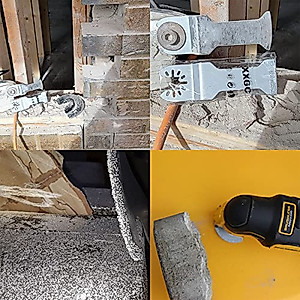 XXGO 4 Pcs Oscillating Multi Tool Diamond Blades for Grit Grout Removal XG4004D