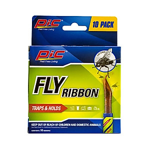 PIC FR10B Sticky Fly Ribbons, 20 Count