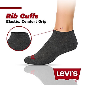 Levi's Mens Socks 10 Pairs Crew Low Cut No Show Quarter Ankle Socks for Men Premium Athletic Men's Socks Size 9-12