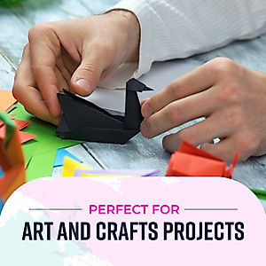 Black Kraft Arts and Crafts Paper Roll - 18 inches by 100 Feet (1200 Inch) - Ideal for Paints, Wall Art, Easel Paper, Fadeless Bulletin Board Paper, Gift Wrapping Paper and Kids Crafts - Made in USA