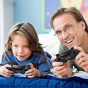 Boowen Wireless Controller for PS3, Upgraded Gaming Controller, 6-Axis High Performance Motion Sense Double Shock 360° Analog Joysticks Remote, Compatible with Sony PlayStation 3