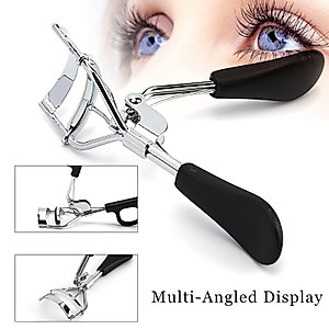 Eyelash Curler, GreenLife® Eyelash Curler with 6 Silicone Refill Pads Professional Makeup Tool Durable Lash Curler Fit Universal Eye Shapes Easily and Safely Get Long-Lasting Curl