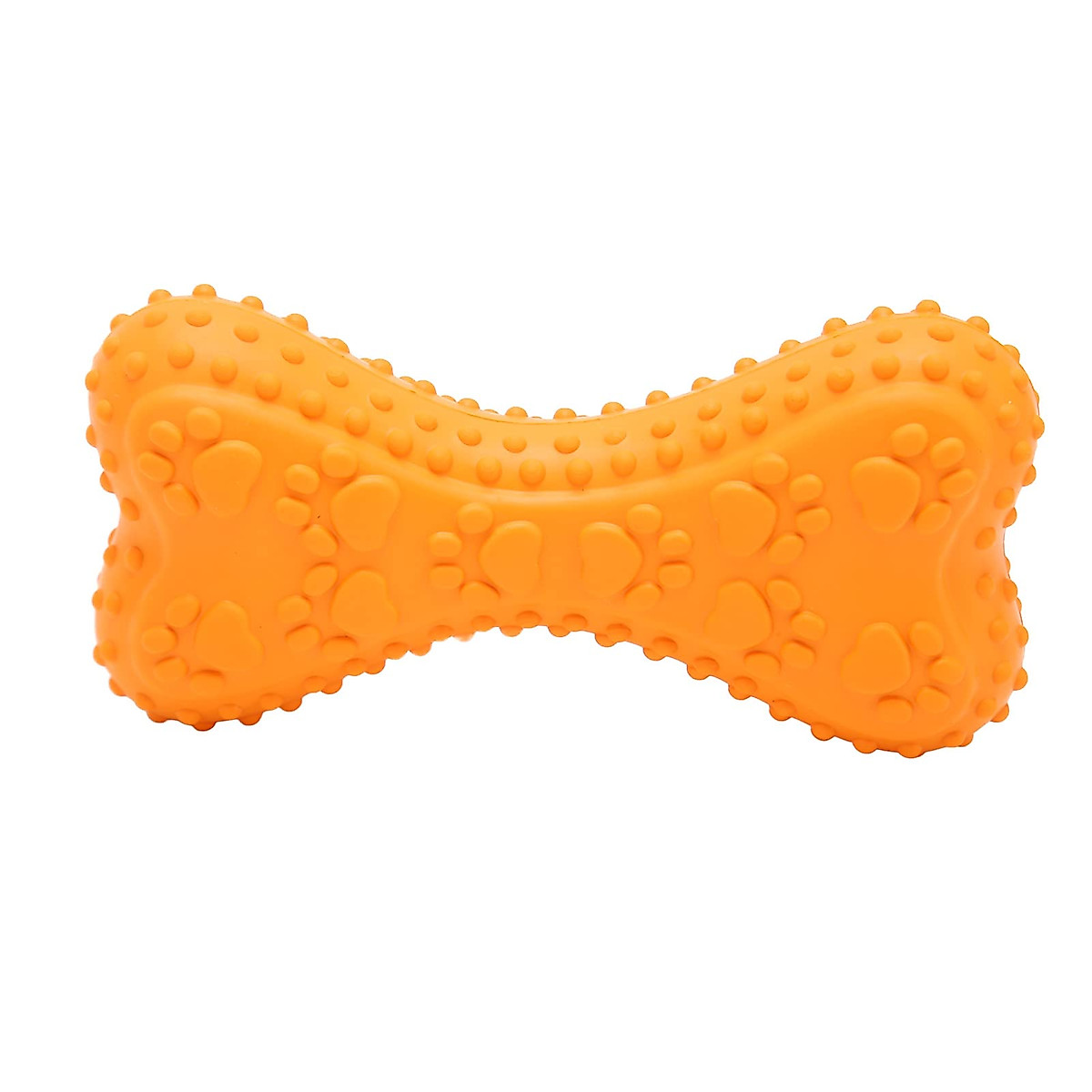 Vitdipy Dog Chew Toy Bone Shape Rubber, Safe Eco Friendly Dog Squeaky Toys for Aggressive Chewers Puppy Medium Large Dog Breeds Dental Care