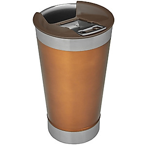 Stanley Stay-Chill Beer Pint 16 oz | Wide Mouth Lid | Built-In Bottle Opener | Beer Tumbler Cup | Insulated Stainless Steel Pint Glass | BPA-Free | Maple