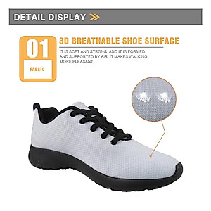 COEQINE Trendy Women Trainers Sports Running Shoes Causal Travel Walking Flat Shoe Lace-up Breathable for Lady Teenager Girls Multi Size US 10.5