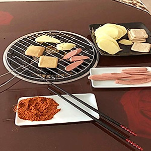 JAHH Household Simple Barbecue Stainless Steel Grilled Net Pot Rack Barbecue Tools Korean Style Electric Oven Smokeless Healthy Grill