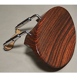 Flat Flesch 3/4-4/4 Violin Chinrest - Rosewood with Standard Bracket