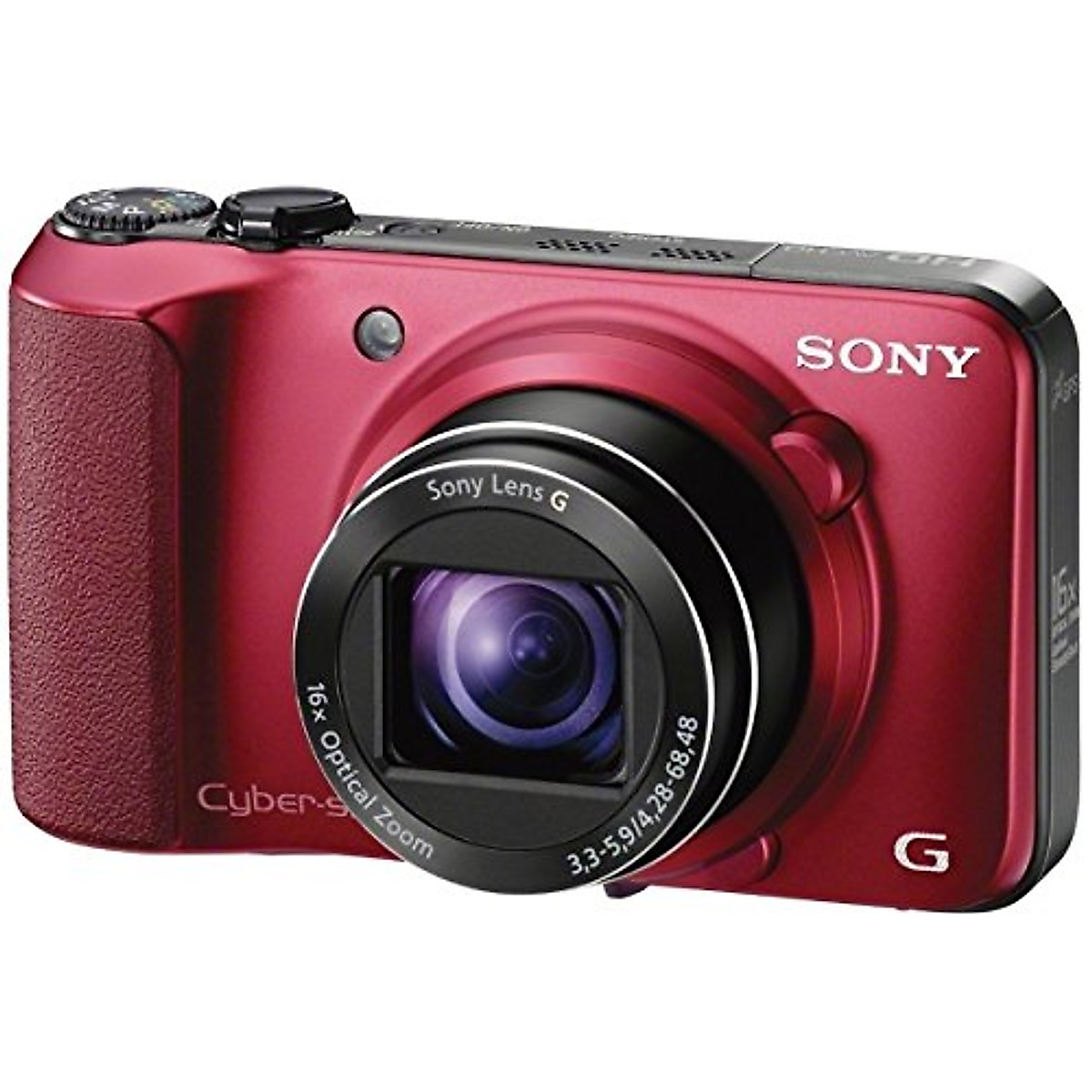 Sony Cyber-shot DSC-HX10V 18.2 MP Exmor R CMOS Digital Camera with 16x Optical Zoom and 3.0-inch LCD (Red) (2012 Model)
