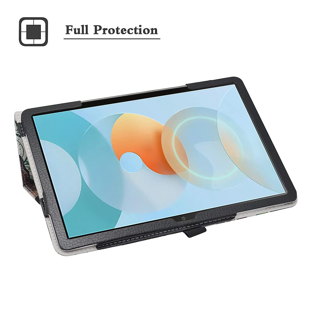 Bige for Blackview Tab 13 Case,PU Leather Folio 2-Folding Stand Cover for Blackview Tab 13 10.1" Android Tablets,Love Tree