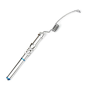 JOTOUCH 6 Coil Portable Mini Elastic Fishing Rod Aluminum Alloy Handle Fishing Pole for River, Lake, Reservoir, Ice Fishing and So On